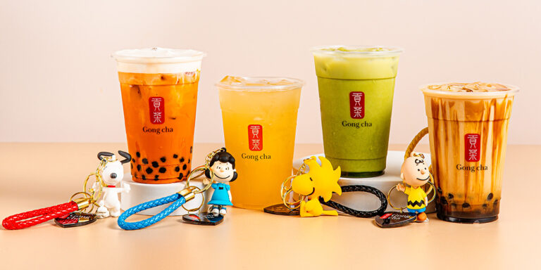 Gong cha X Peanuts 75th Anniversary Limited Cups & Keychains
